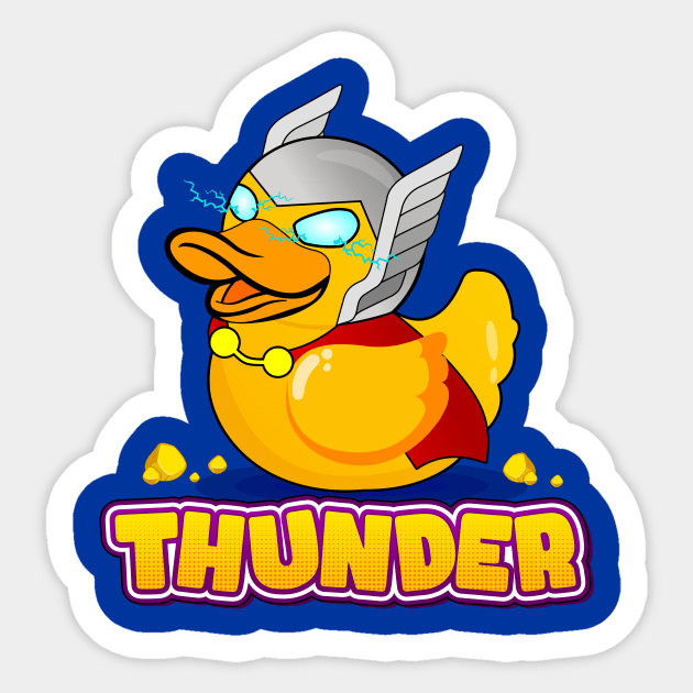 Thunder Rubber Duck - Thunder Rubber Duck - Sticker | TeePublic